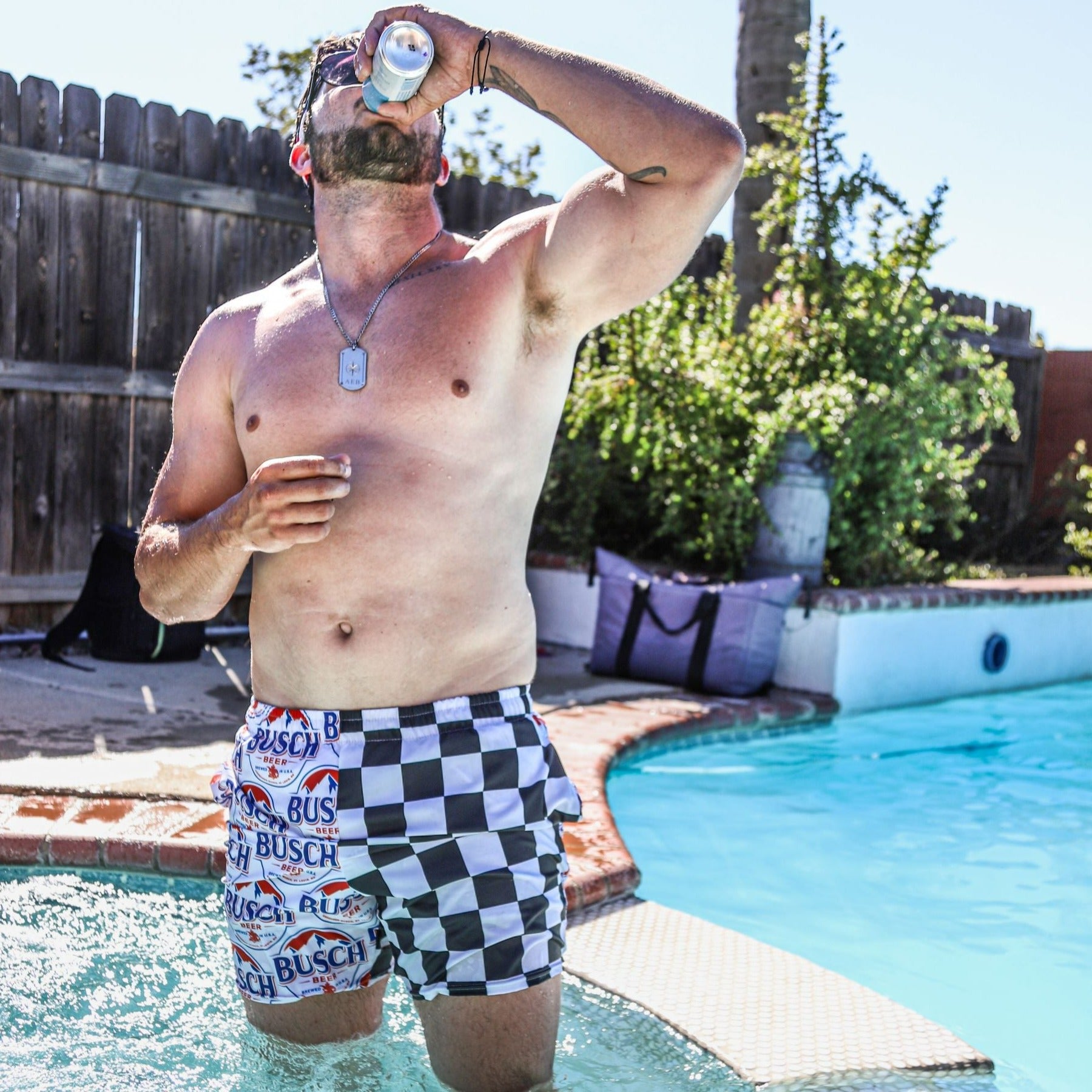 Busch Beer Racing Finish Line Swim Trunks – Whiskey Riff Shop
