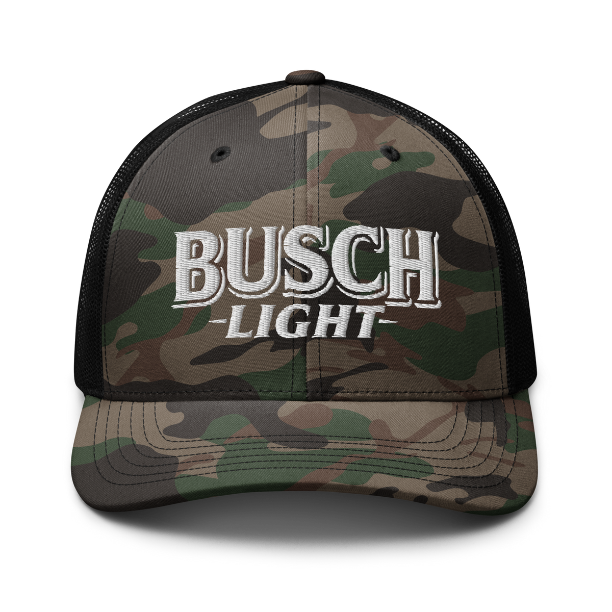 Busch Light Logo Camo Trucker Hat – Whiskey Riff Shop
