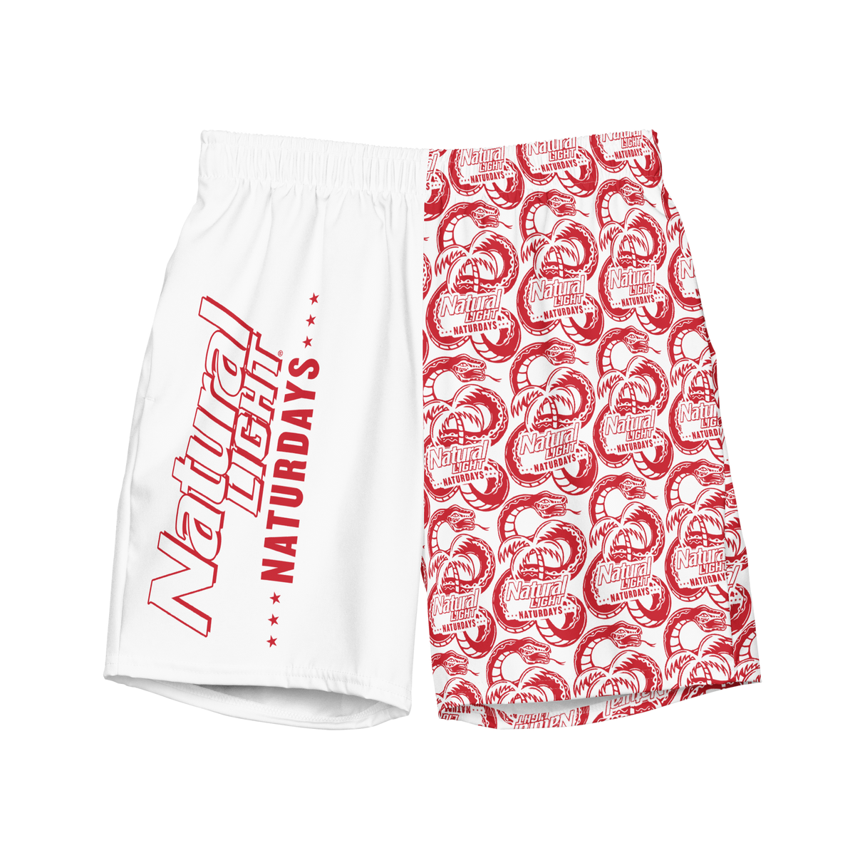 Natural Light Naturdays Palm Tree Snakes Swim Trunks – Whiskey Riff Shop